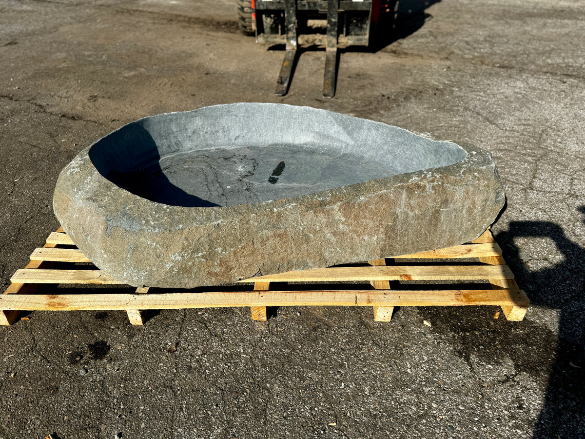 Natural granite stone basin – Rock Garden Imports