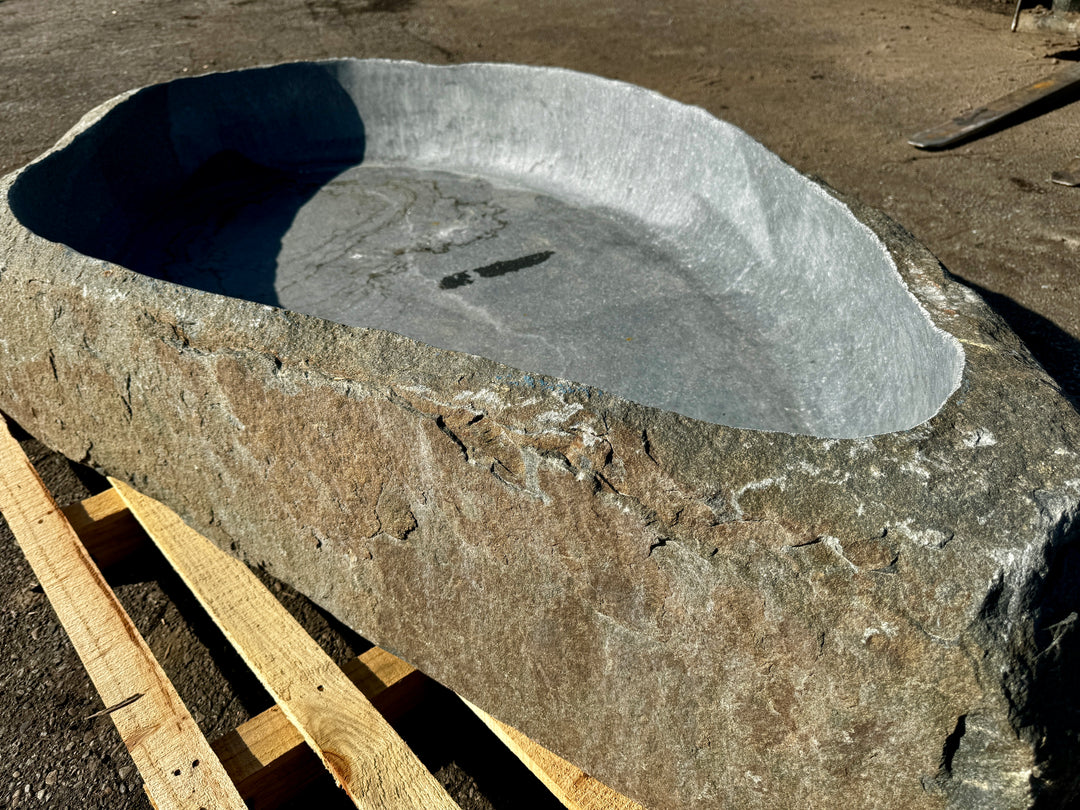 Natural granite stone basin – Rock Garden Imports
