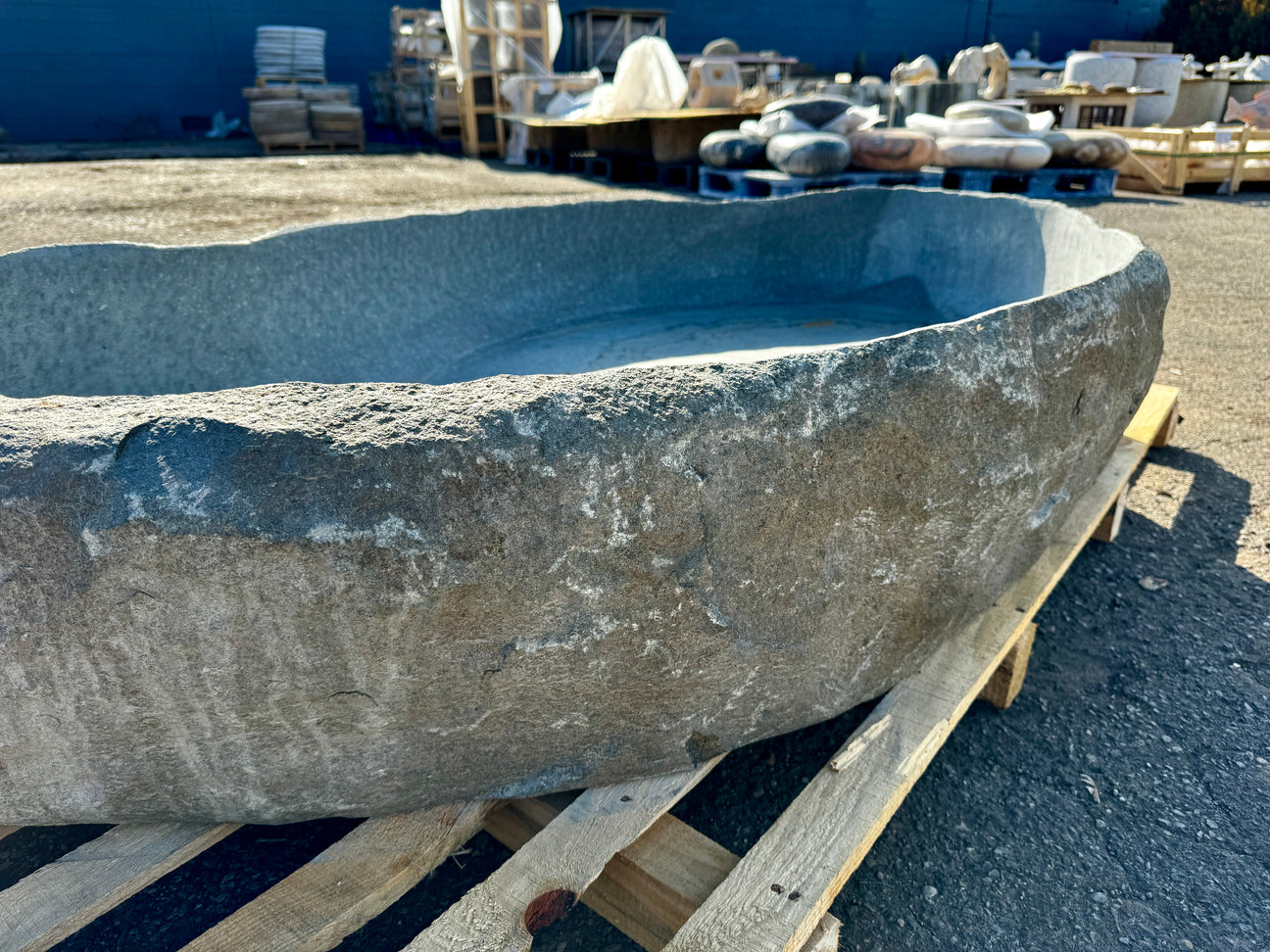 Natural granite stone basin – Rock Garden Imports
