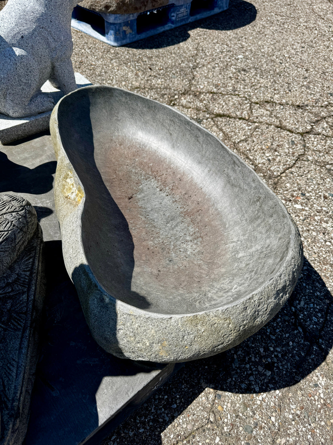 Natural granite stone bowls – Rock Garden Imports