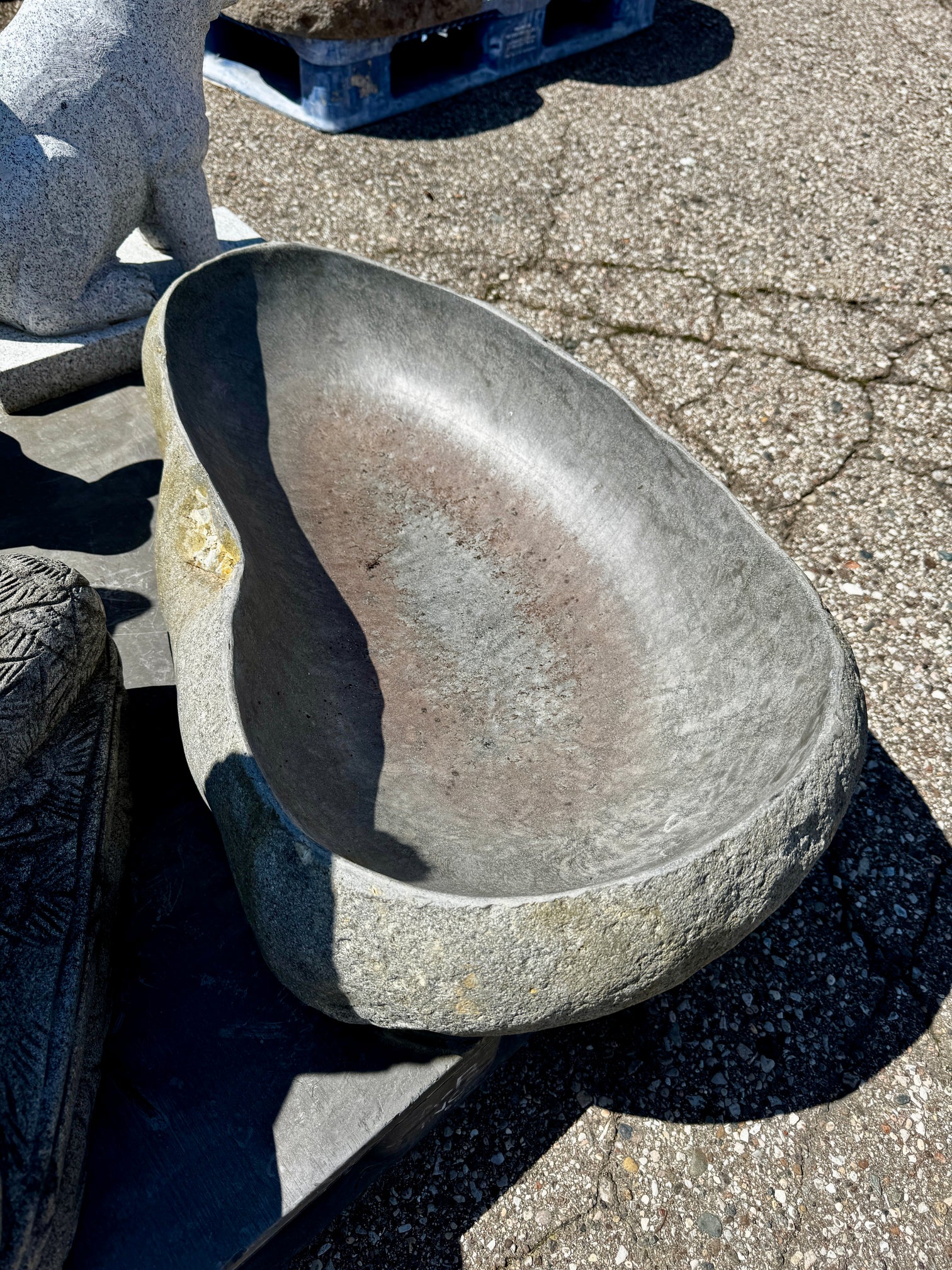 Natural granite stone bowls – Rock Garden Imports